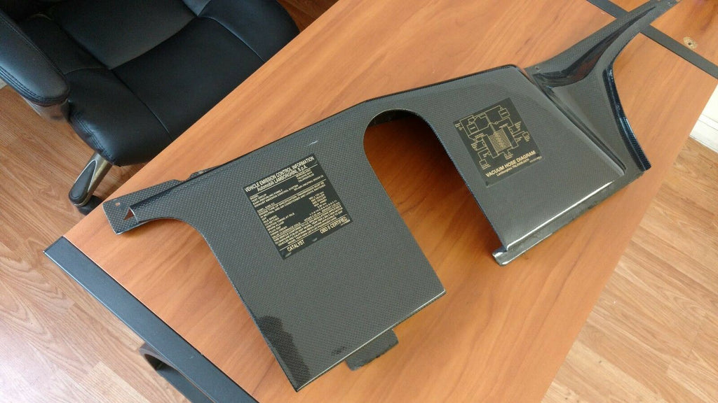 LAMBORGHINI MURCIELAGO LP640 RIGHT CARBON FIBER ENGINE BAY COVER OEM 4 ...