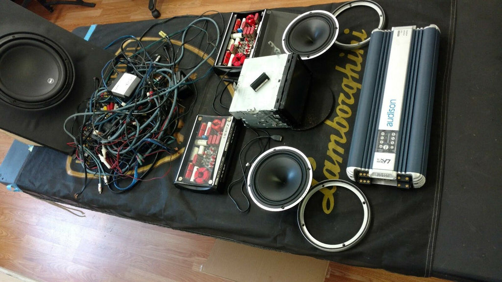 LAMBORGHINI MURCIELAGO LP640 STEREO SYSTEM SET WITH KENWOOD AUDISON JL ...
