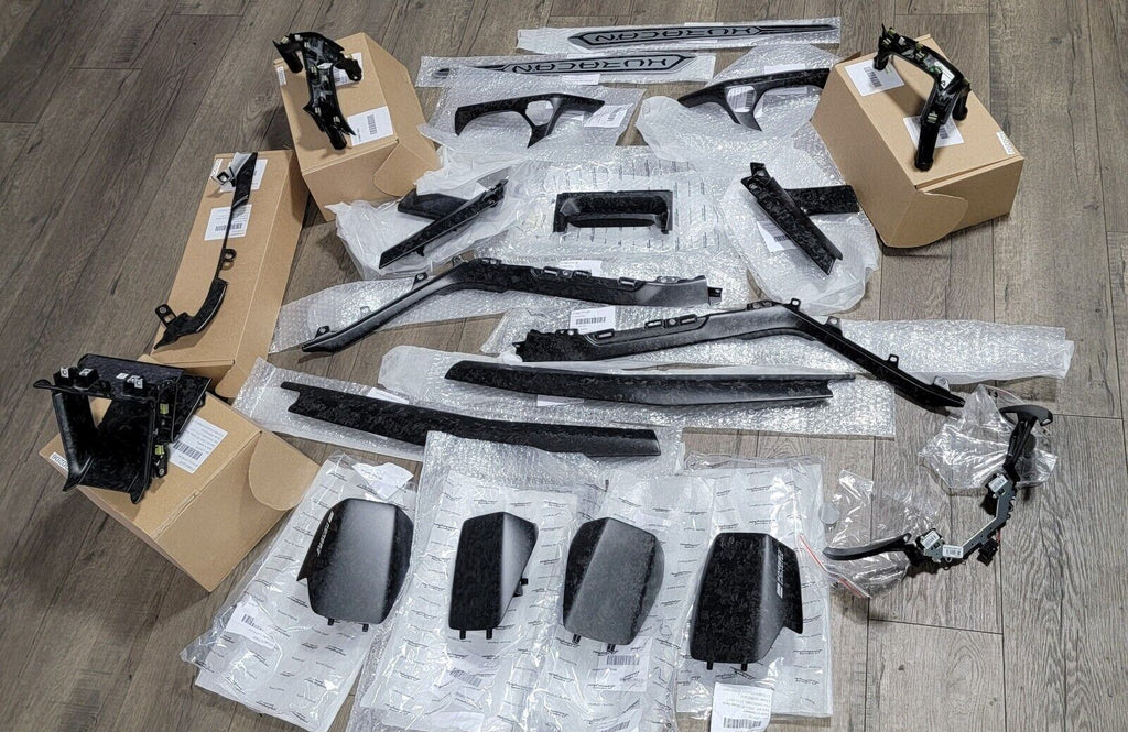 LAMBORGHINI HURACAN PERFORMANTE FORGED CARBON FIBER INTERIOR SET OEM N ...