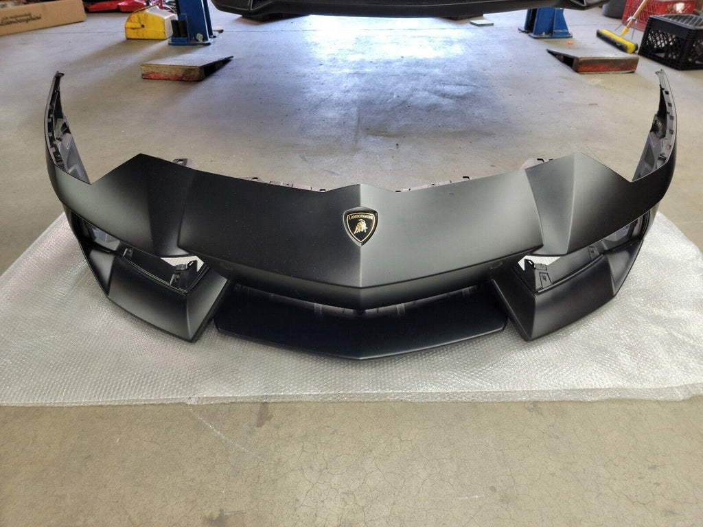 LAMBORGHINI AVENTADOR FRONT BUMPER ASSEMBLY WITH PARKING SENSORS OEM L ...